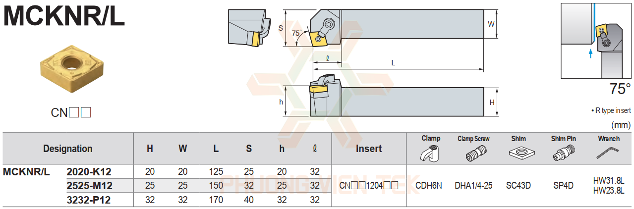 CÁN DAO TIỆN NGOÀI MULTI LOCK SYSTEM MCKNR/L